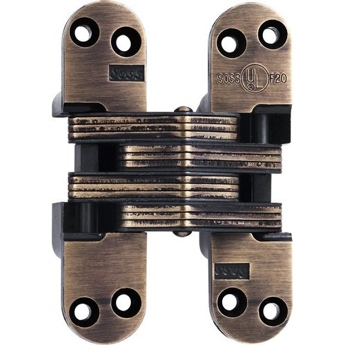 Soss #218 Fire Rated Invisible Hinge Antique Brass 218FRUS5 ...